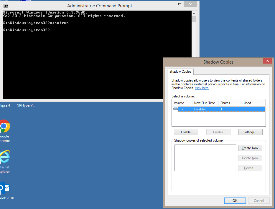 The specified backup storage location has the shadow copy storage ... The specified backup storage location has the shadow copy storage ...