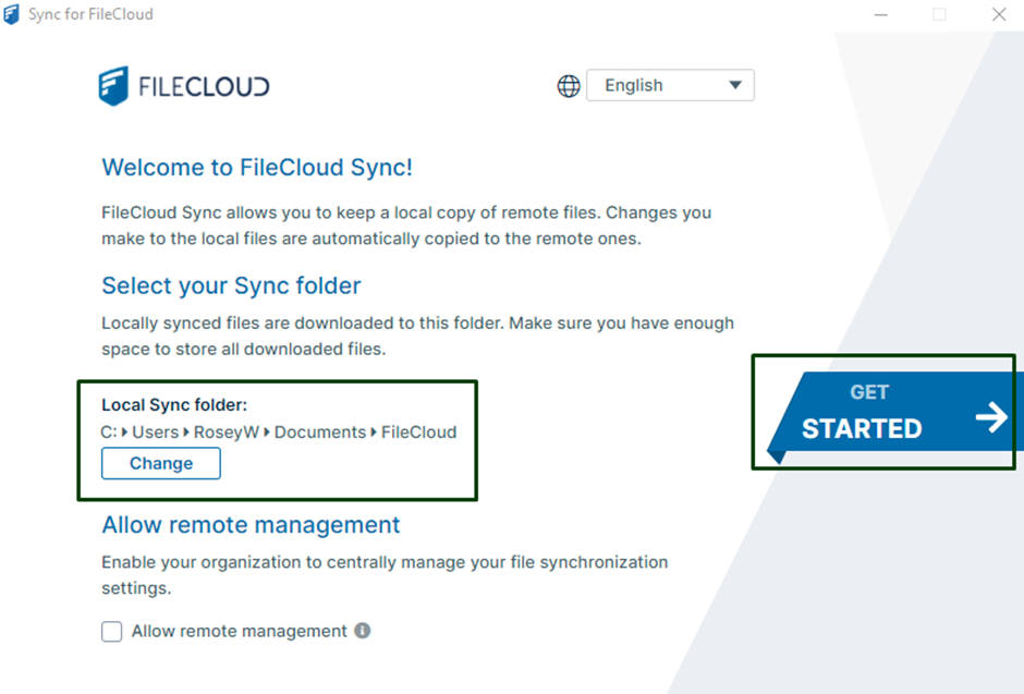 Setting up - SAFE SYNC Setting up - SAFE SYNC